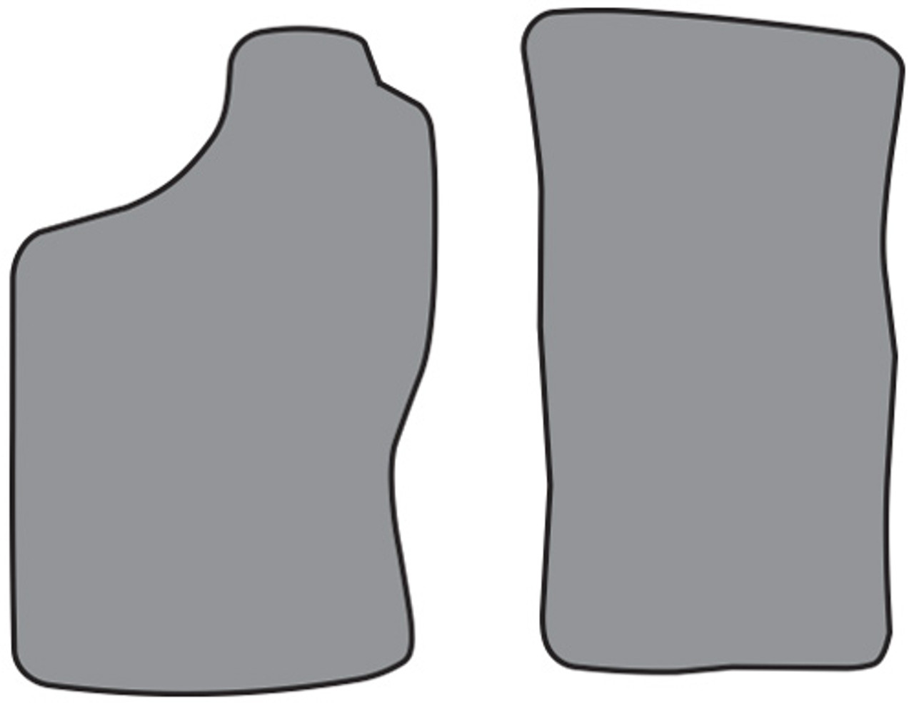 1989 1994 Nissan D21 Floor Mat 2pc Cutpile A5092F Hydro E Lectric