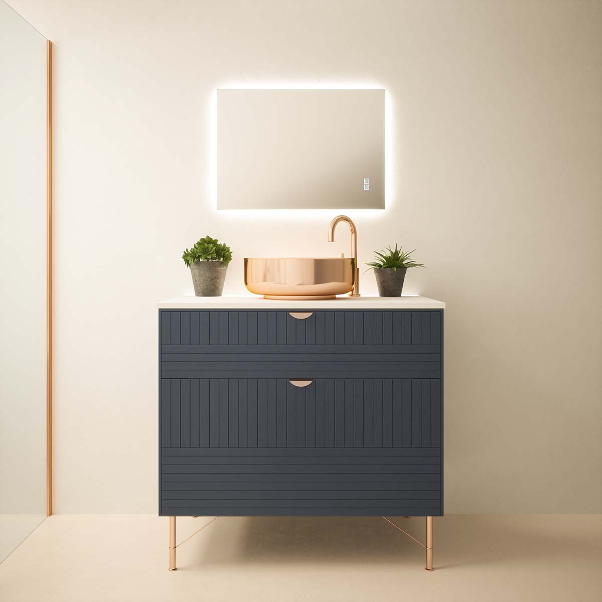 Halifax Tunable LED Mirror - Sycamore B2B