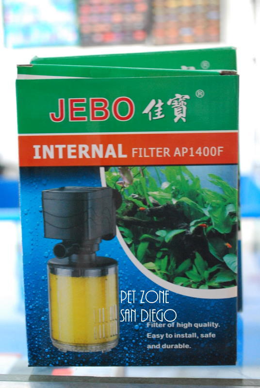 JEBO AP1400F Internal Filter - 580L/H - Pet Zone Tropical Fish - San ...