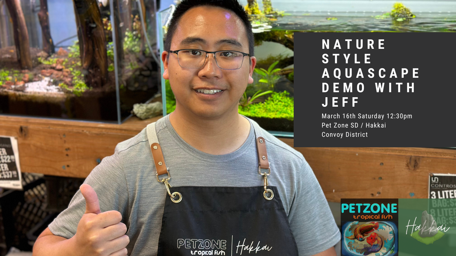 Free Demo: Nature Style Aquascape Demo At Pet Zone SD Convoy - Pet Zone ...