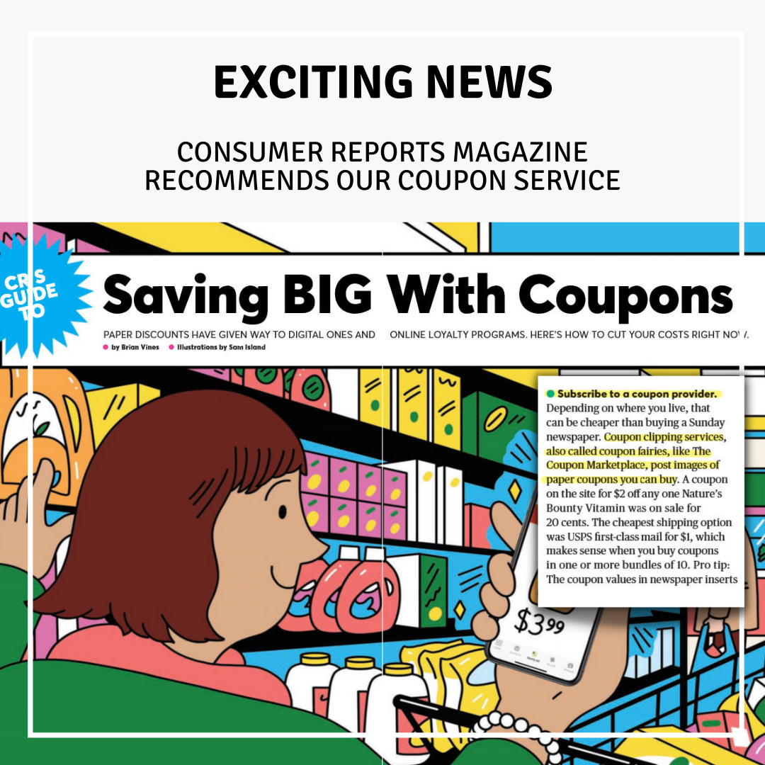 Consumer Reports Magazine Recommends Our Coupon Service - Sunday Coupon ...