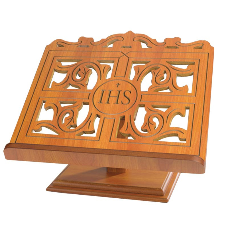 IHS Carved Bible Stand - [Consumer]Autom