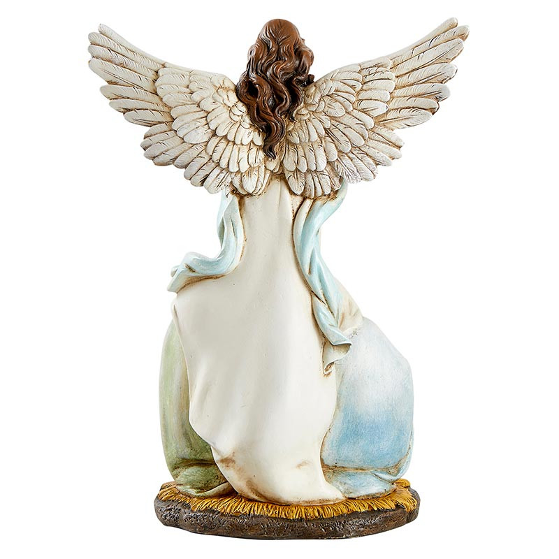 12" Angel with Holy Family Statue - [Consumer]Autom