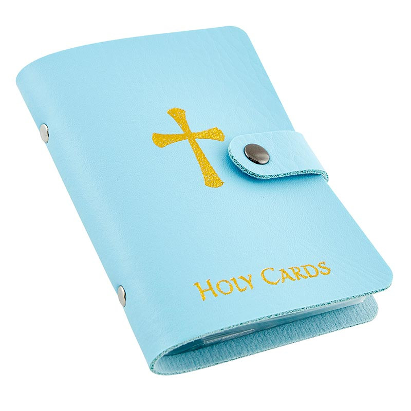 Light Blue Holy Card Holder - 8/pk - [Consumer]Autom