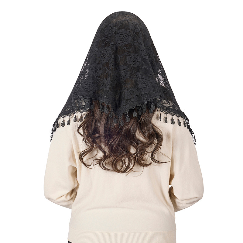 Black Tears of Mary Chapel Veil - 2/pk - [Consumer]Autom