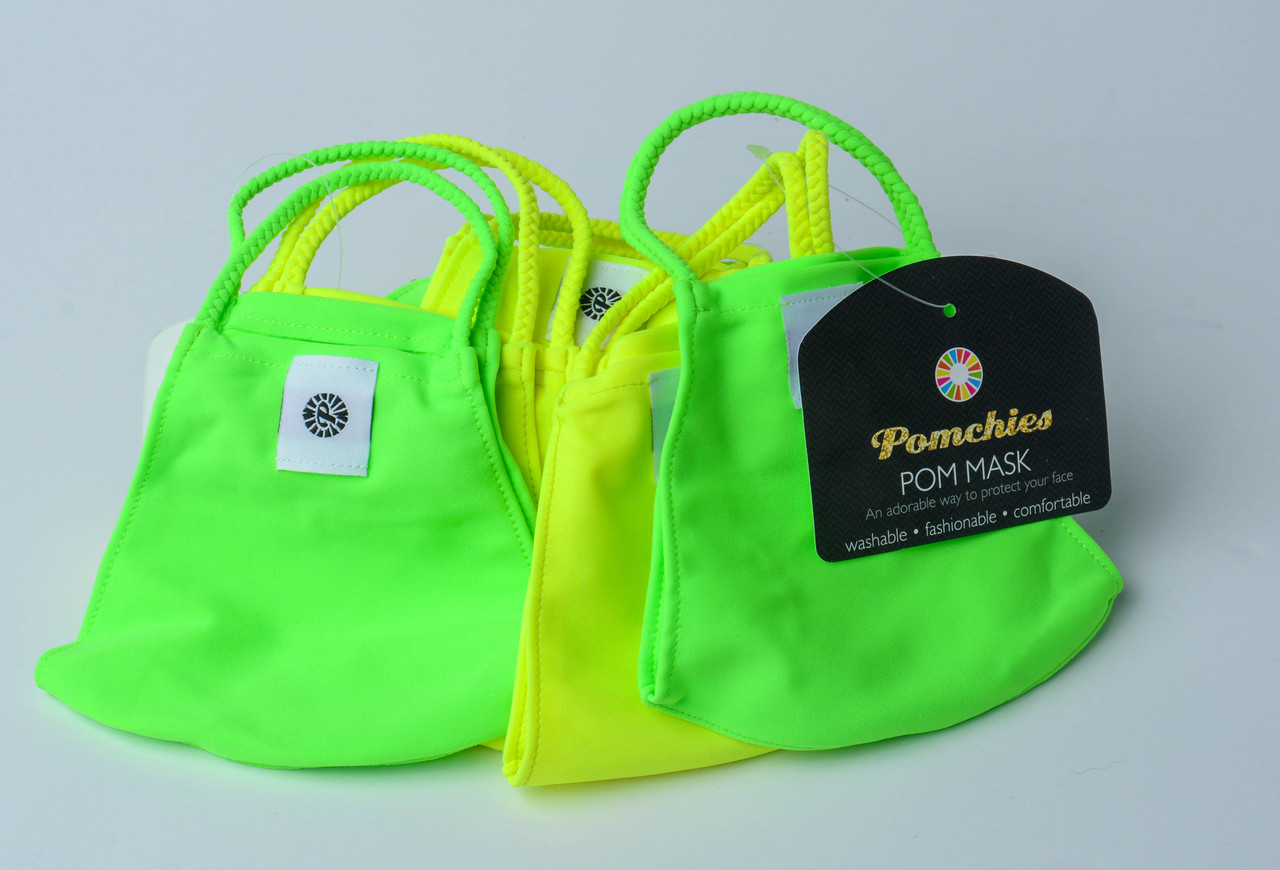 Pom Masks 2 Pack - Acid Green/Acid Yellow