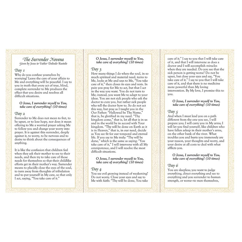 Surrender Novena Chaplet with Prayer Pamphlet - 8/pk - [Consumer]Autom