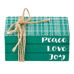 Book Block - Peace Love Joy