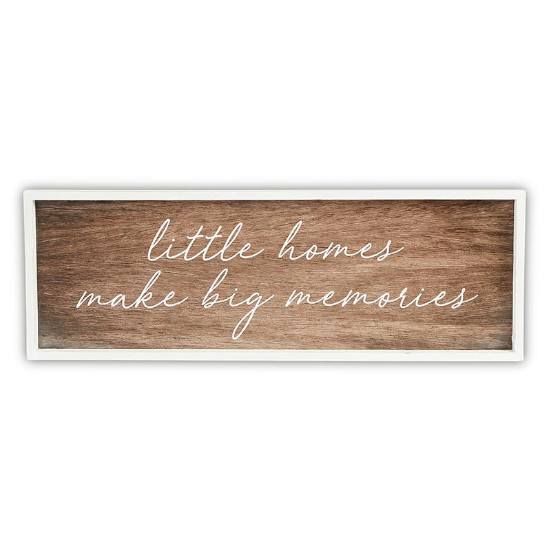 Dark Wood Sign - Little homes