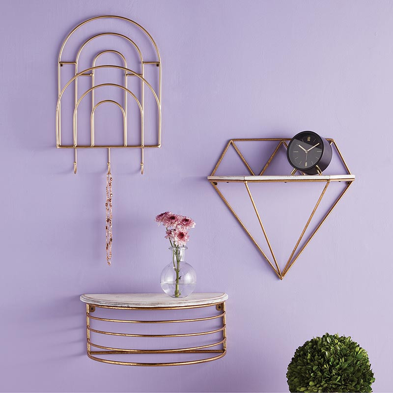 Diamond Wall Shelf