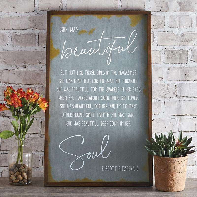 Metal Wall Sign-Large-Beautiful
