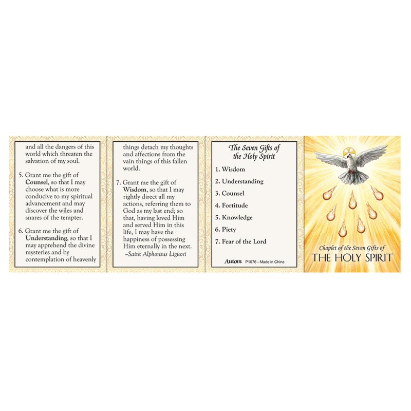 Chaplet of the Seven Gifts of the Holy Spirit with Prayer Card - 6/pk ...