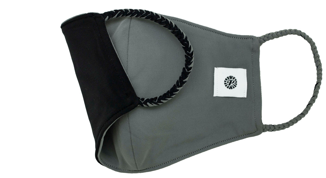 Pom Masks - DOUBLE LAYER REVERSIBLE - Grey/Black