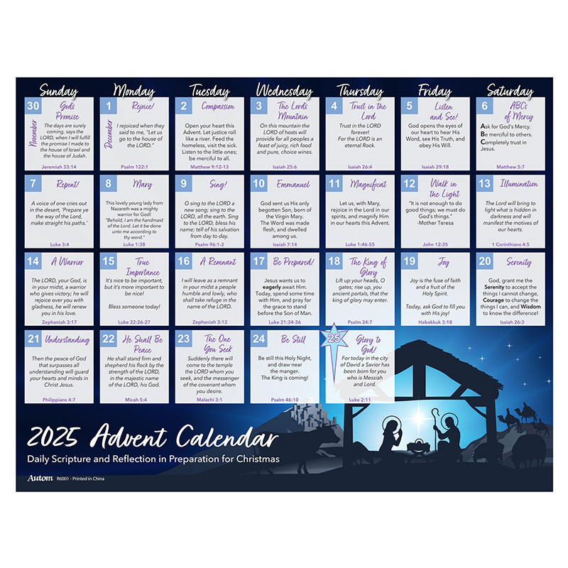 2025 Daily Scripture and Reflection Advent Calendar - 100/pk ...