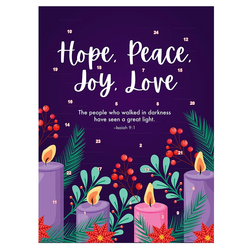 Advent Candles Advent Calendar - 12/pk - [Consumer]Autom