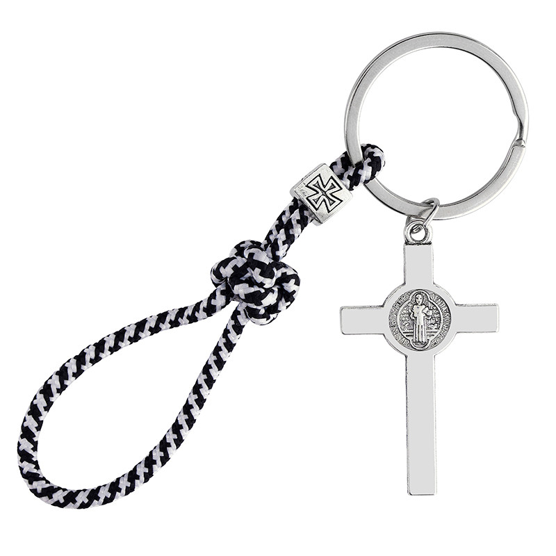 St. Benedict Crucifix Paracord Key Ring - 12/pk - [Consumer]Autom