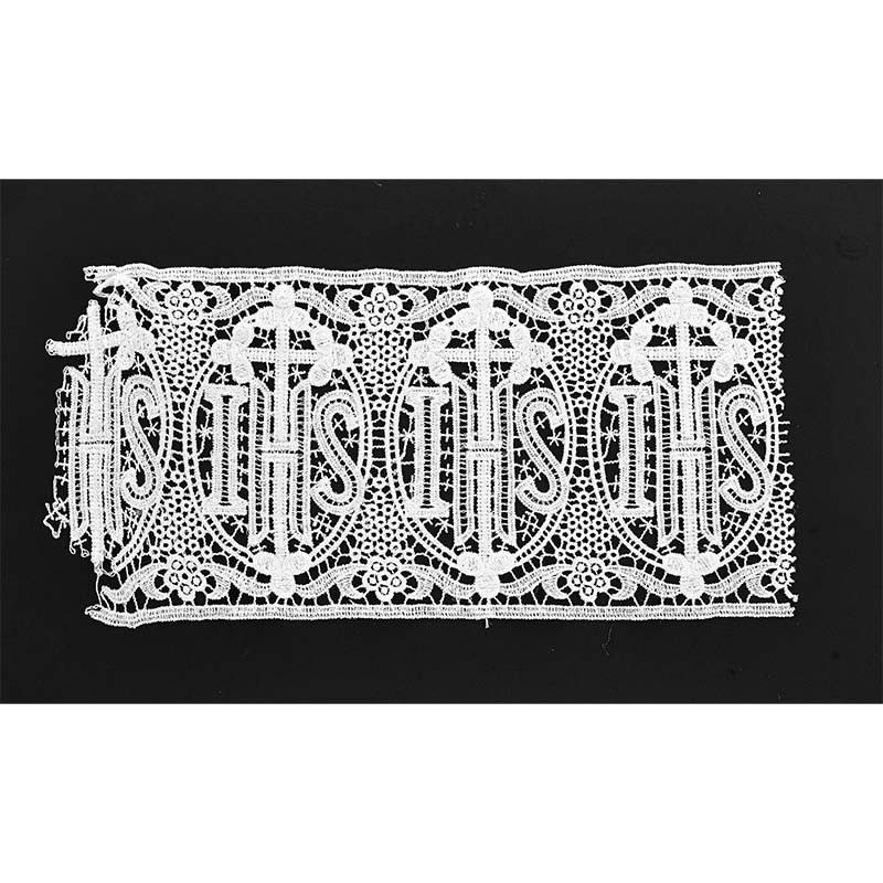 Latin Cross and IHS Lace Front Wrap Alb - [Consumer]Autom