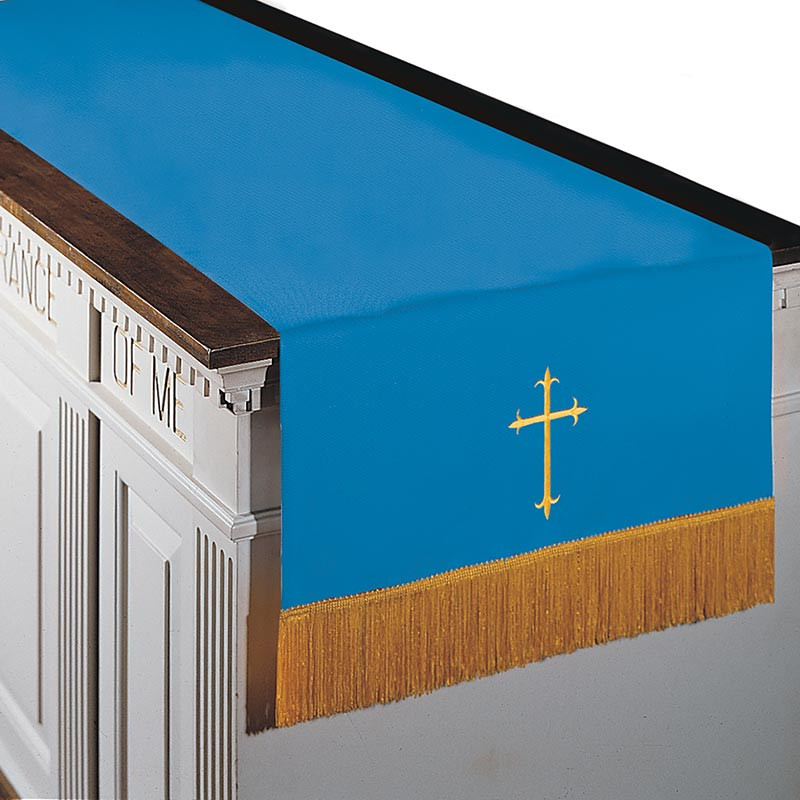 Reversible Blue and White Communion Table Runner - [Consumer]Autom