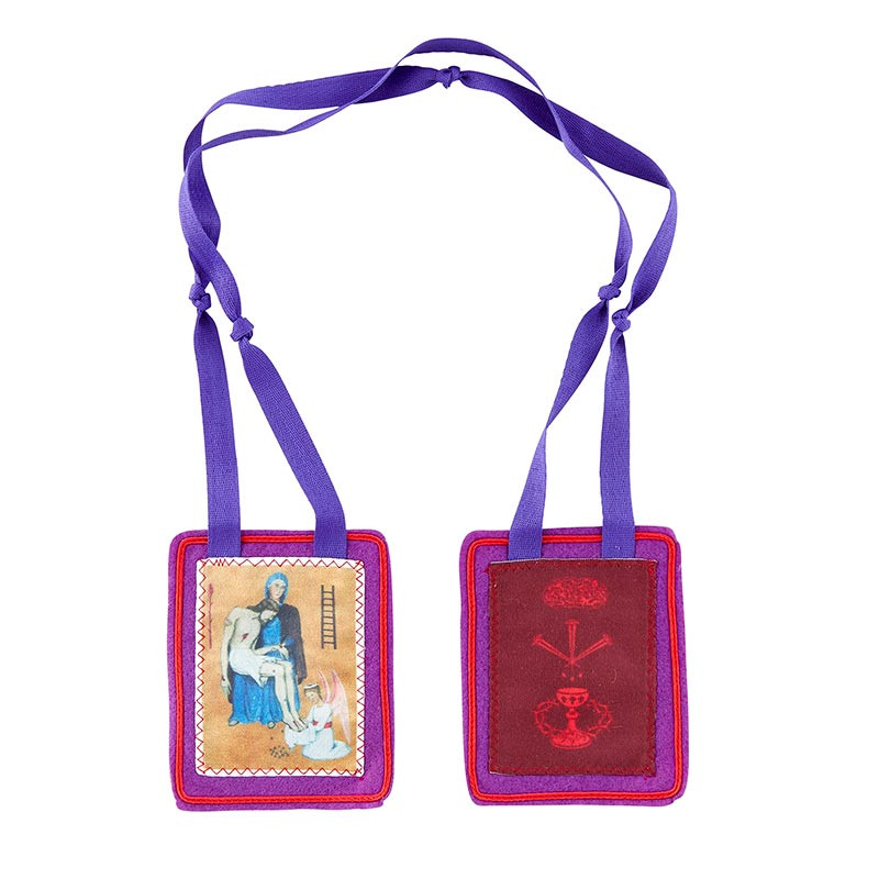 Benediction and Protection Purple Scapular - 4/pk - [Consumer]Autom