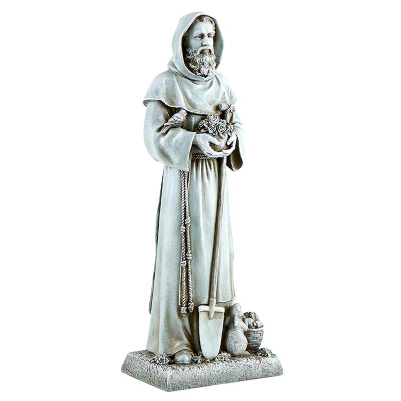12" St. Fiacre Garden Statue - [Consumer]Autom