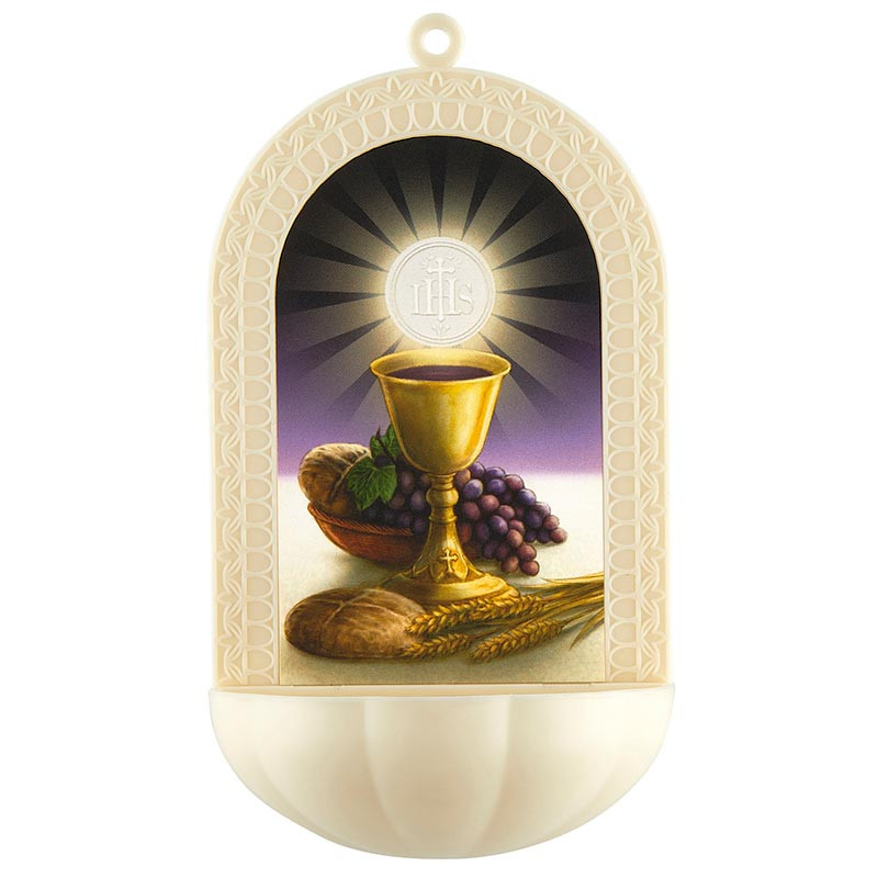 Bread of Life First Communion Holy Water Font - 12/pk - [Consumer]Autom