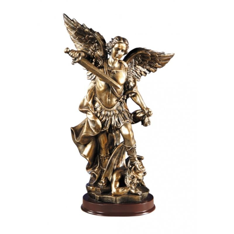 Bronze Finish St. Michael Statue - [Consumer]Autom