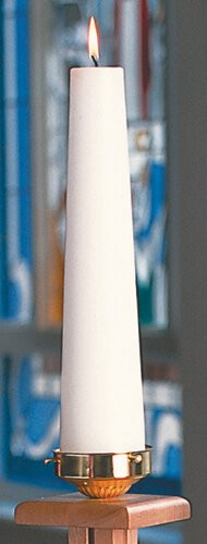 Plain White Christ Candle - [Consumer]Autom