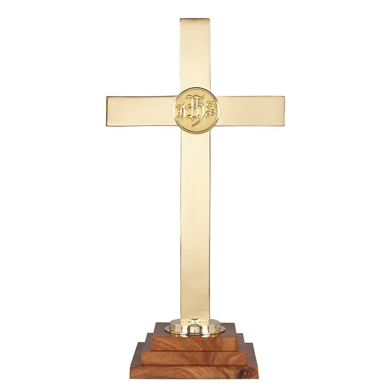 Chapel Altar Cross with IHS Emblem - [Consumer]Autom