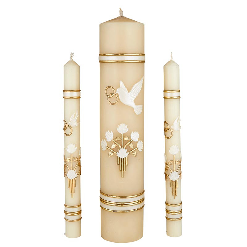 Dove & Ring Wedding Candle - [Consumer]Autom