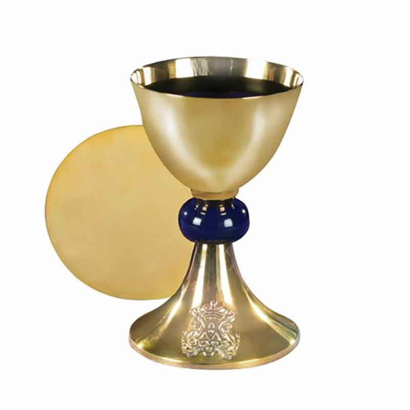 Blessed Mother Chalice and Paten Set - [Consumer]Autom