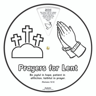 Color Your Own Lenten Prayers for Kids Wheel - 48/pk - [Consumer]Autom
