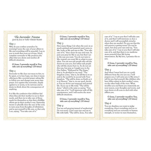 Surrender Novena Chaplet with Prayer Pamphlet - 8/pk - [Consumer]Autom