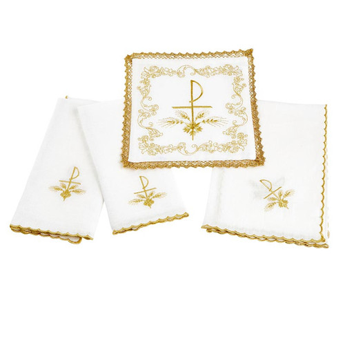 100% Linen Chi Rho Mass Linen Gift Set - [Consumer]Autom