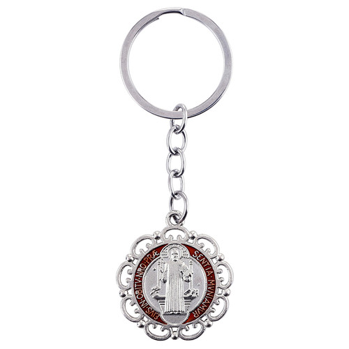 St. Benedict Key Chain Assortment (4 Asst) - 16/pk - [Consumer]Autom
