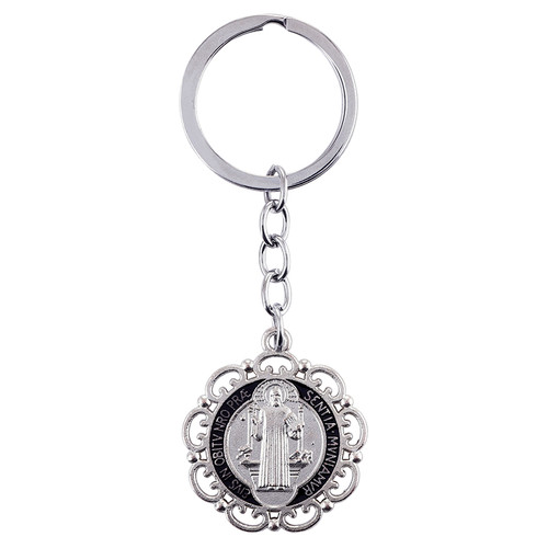 St. Benedict Key Chain Assortment (4 Asst) - 16/pk - [Consumer]Autom