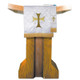 Maltese Jacquard Custom Pulpit Scarf - White - Autom