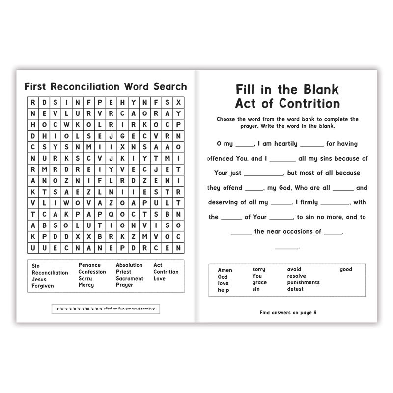My First Reconciliation Activity Book - 36/pk - [Consumer]Autom