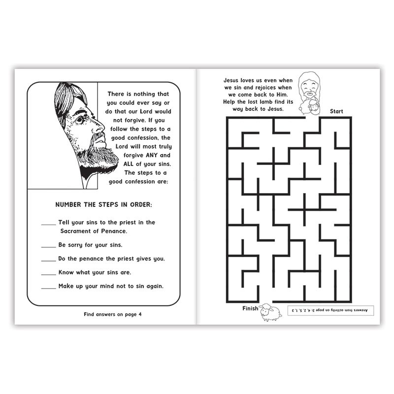 My First Reconciliation Activity Book - 36/pk - [Consumer]Autom