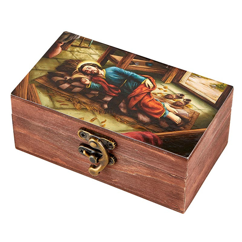 Sleeping St. Joseph Wood Prayer Box - 4/pk - [Consumer]Autom