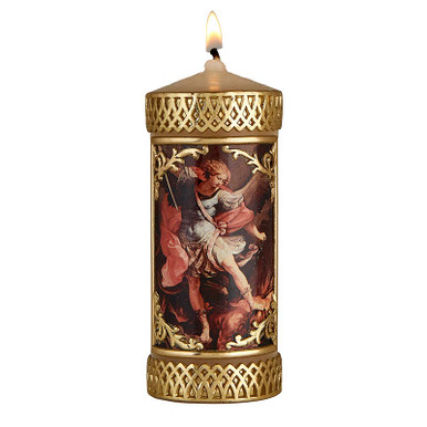 St. Michael Small Devotional Candle - [Consumer]Autom