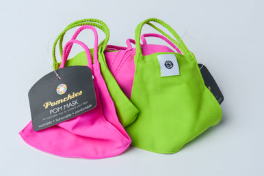 Pom Masks 2 Pack - Pinky Girl/Green Lizard