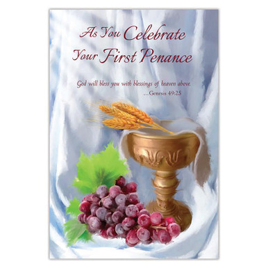 As You Celebrate Your First Penance Card