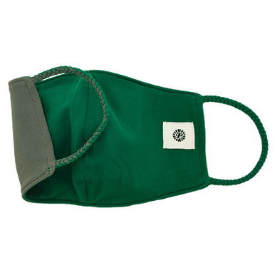 Pom Masks - DOUBLE LAYER REVERSIBLE - Bottle Green/Grey