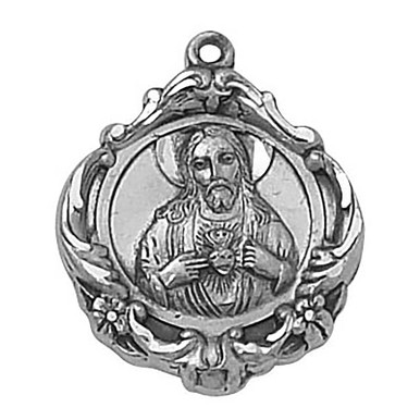Sterling Silver Scapular Medal - [Consumer]Autom