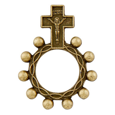 Bronze Finish Rosary Ring - 50/pk - [Consumer]Autom