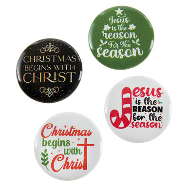 Christmas Button Assortment (4 Asst) - 36/pk - [Consumer]Autom