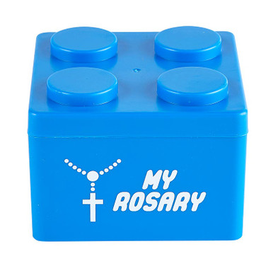 Blue Building Block Rosary Box - 8/pk - [Consumer]Autom