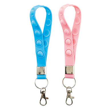 Pop Bubble Rosary Wristlet Key Chain with Clip Assortment (2 Asst) - 12 ...