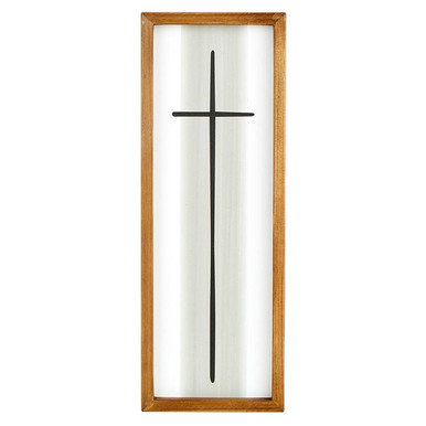 Framed Cross - Grey