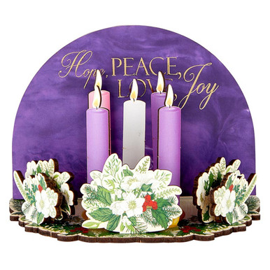 Nativity Advent Candles 3D Desk Stand - [Consumer]Autom